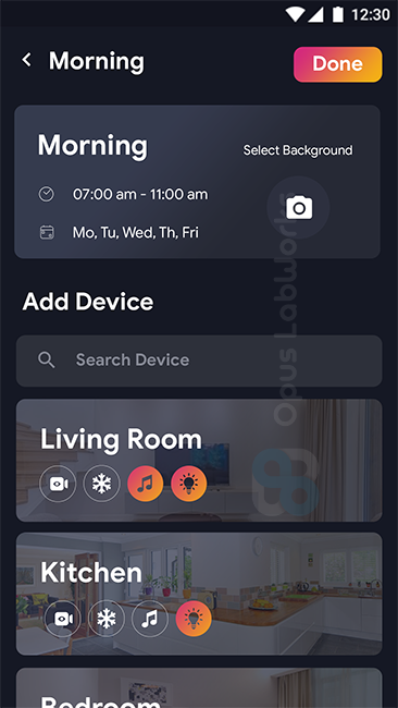 Smart Home Android App + Smart Home iOS App Template | HTML + Css IONIC 3 by opuslabworks